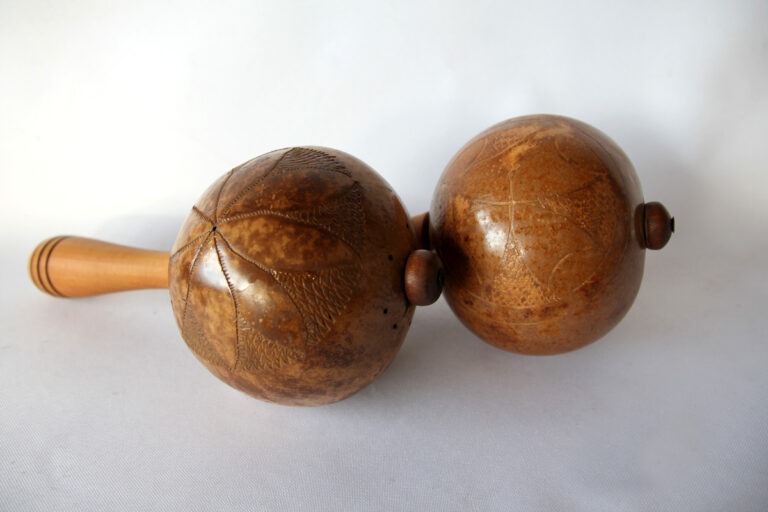 Maracas tradicionales de totumo calabazo, maracón especial para Cumbia ...