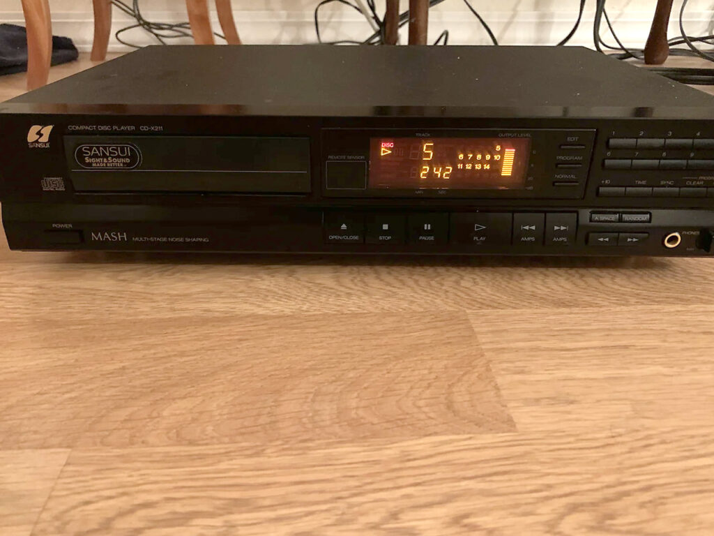 Sansui CD-X211 CD Player, equipo Vintage (1990), a reparar ...